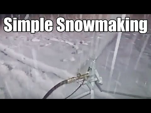 I'm Making Snow!!!! Homemade Snow Machine Blasting Out White Gold!