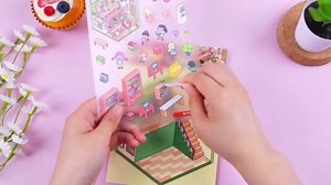 20 Sets 3D Sticker Scene Book 3D House Stickers DIY Sticker Therapy for Kids Stickers Scenes