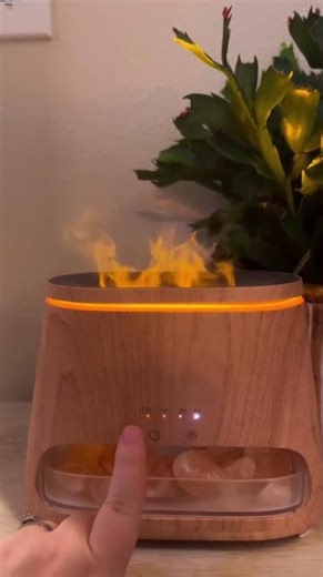 SALKING 2-in-1 Ultrasonic Essential Oil Diffuser & Himalayan Salt Lamp