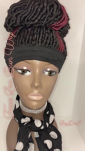 Bun Wig Series: Faux Loc Bun Wig #KeepingItCuteBraiding #LayDeeE #viralreels #fbreels #trendingreels #fauxlocs #locs #bunwig #updo #braids #fypツ #fy #fyp #trending #headbandwig #handmade #beauty #cute #hairextensions #hair | Keeping It CUTE Braiding LLC
