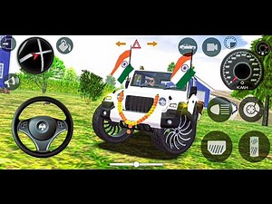 Modified Mahindra Thar😈Games:Indian White Thar (Gadi Wala Games)Car Game Android Game #2025#Prt.6