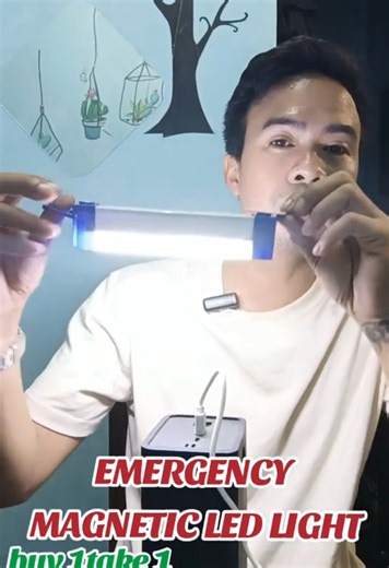 Emergency magnetic led light na perfect sa ating mga kubo o bahay. #rechargeable #ledlight #emegencylights #ledlamp #rechargeablelights #buy1take1