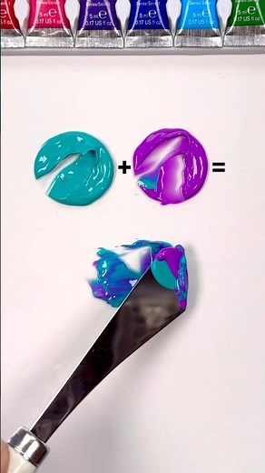 Unexpected color mixes (part 2) #colormixing #paintmixing #colortheory #satisfyingart #asmr #asmrart