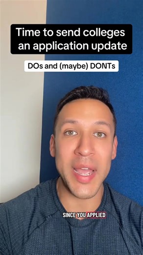 If you applied to a college early, this week is the perfect time to send an application update to that college. However, not all colleges allow application updates so first double check to make sure your college does not actively discourage them . . . . #highschool #senior #senioryear #college #collegeapps | Tineo College Prep