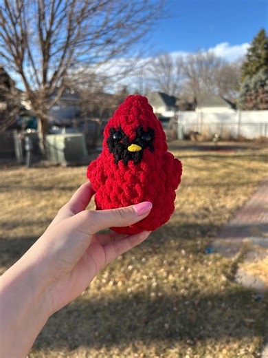 Handmade Crochet Cardinal Plushies - Etsy