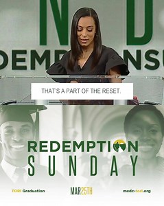 "Lean into your humility. Lean into your vulnerability." -@angelarye Watch the rebroadcast now at http://bit.ly/2BGSrVZ #RedemptionSunday #SundayService #TPHOnline | T.D. Jakes Ministries