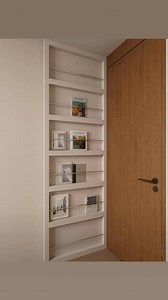 150K views · 274 reactions | Even a small space behind a door can be very useful. This bookshelf makes the most of every corner of your home by storing your books, newspapers, and magazines. #SmallSpaceStorageTips #Bookshelf #SmallSpaceStorage | Tiffany Design Studio | Facebook