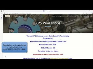 Free Zoom Workshop: CasaXPS Basics 17th March 2025