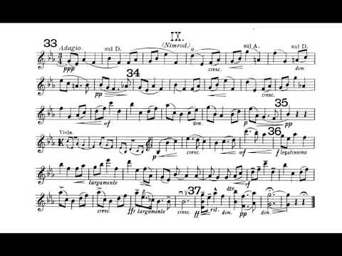 Elgar - Nimrod from "Enigma Variations" violin sheet music