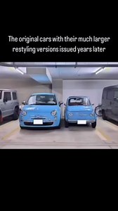 Original cars with their much larger modern restyled versions | Facts Wiki