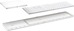 Twelve South MagicBridge Extended | Connects Apple Magic Trackpad 2 to Apple Magic Keyboard with Numeric Keypad - Trackpad and Keyboard not Included (White)