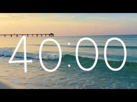 ⏳ Peaceful 40-Minute Countdown Timer with Soothing Ocean Waves & Soft Bell 🌊