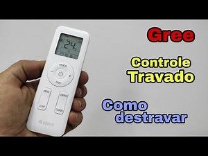 How to lock and unlock the Gree split air conditioner remote control.