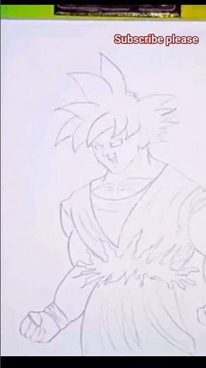 How to Draw Goku Step by Step || Easy Drawing Video for Beginners || Pencil Drawing #animedrawing