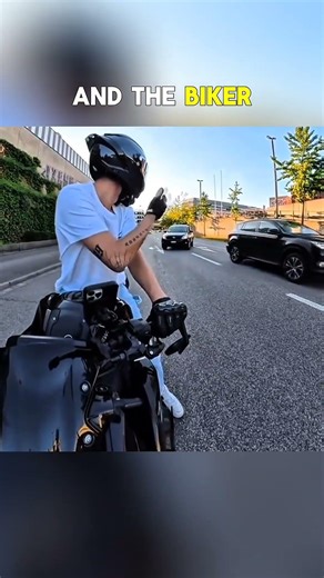 Stupid car driver 🤬 (via luca_.z900/ig) #shorts