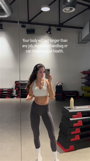 Daria on Instagram: "Sometimes we’re so busy chasing success that we forget what really matters. No job, no education, no status symbol is more important than your health. Your body is the one thing you take everywhere, protect it, invest in it, respect it. Send this to someone who needs this reminder 🤍 #health #gym #fitjourney #fitlife #selfcare"