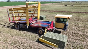 Big bales up! | Bales Hay Sales