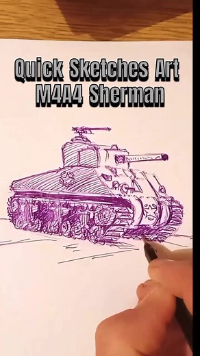 #shermantank #history #worldwar2 #howtodraw #draw #tank #ww2 #sketch #quickdraw #quicksketchesart #americanarmy #kellysheroes #танк #usa #usarmy
