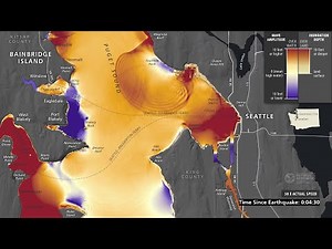 Tsunami wave simulation for Seattle–Bainbridge Island, Wash.