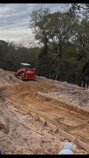 Stability starts here. 💪 Setting forms and prepping to lay rebar on a spread footer for a new retaining wall! Precision Work. Sure Fire Results. #spreadfooter #retainingwall #newproject | Sure Fire Concrete Inc. and Construction