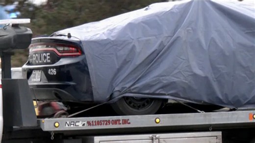 Wanted man reportedly flees officers, collides with Barrie Police cruiser