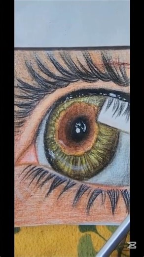 Realistic Color Pencil Eye Drawing 👁️🎨 | Hyper Realistic Eye Art #coloredpencil