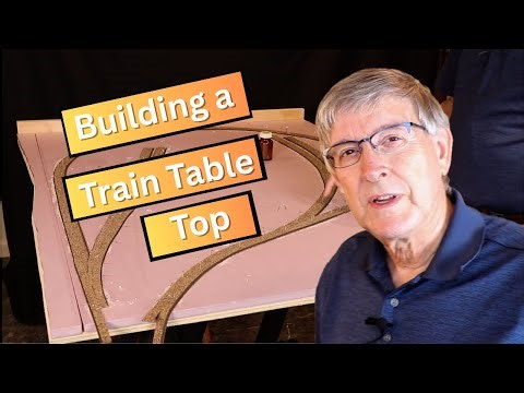 Laying down Subroadbed for the Model Railroad