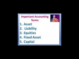 20 Important "Accounting Terms" - In English