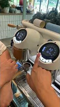 My friend showing how to program this beautiful Sanremo coffee machine.