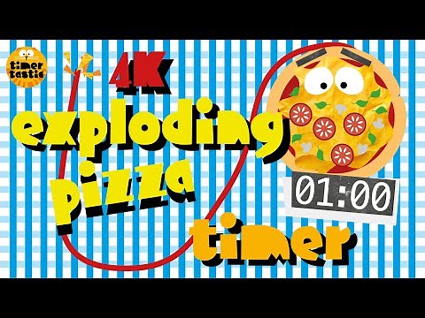 4K EXPLODING Pizza Timer Bomb! 🍕💣 | 1 Minute Fun Countdown for Kids