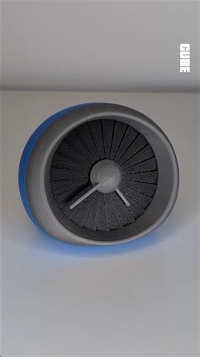 3D Printed Jet Engine Clock
