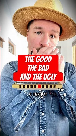 Harmonica Song - The Good the Bad and the Ugly #harmonica #shorts