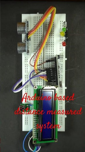 distance measurement ushing ultrasonic sensor, #arduino #project #innovation #electronic