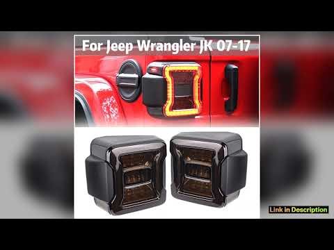 2x For Jeep Wrangler JK 20072017 LED Tail Lights Reverse Brake Running Lamp Rear DRL User Favorite