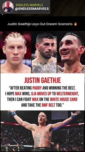 Justin Gaethje Lays Out His Dream Fight Scenario 🔥 #ufc