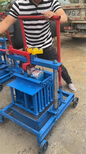 Manually Movable Concrete Block Machine Egg Laying Paving Brick Easy Operate Making Machine #blocks | 高猛