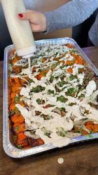 GIANT AFGHAN FAMILY PLATTER from Kandahar Grill in Hicksville, NY on Long Island! 🔥🤤 #DEVOURPOWER