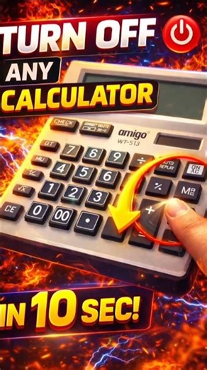 how to turn off any calculator in 10sec #calculator #calculatorhacks #calculatortricks #shorts