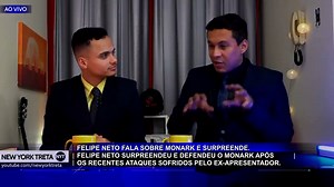 New York Treta 🥊 Felipe Neto defendeu Monark em vídeo. 📺 Baixe o Panflix. É grátis! | Classic Pan 76.7 FM