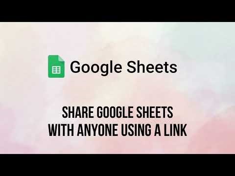 How to Share Google Sheets with Anyone Using a Link | Step-By-Step