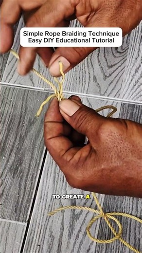 Simple Rope Braiding Technique – Easy DIY Educational Tutorial