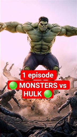 HULK vs MONSTERS 🔥 Epic Cinematic AI Battle | Ultra Realistic Hulk Smash | 4K Short #shortsfeed