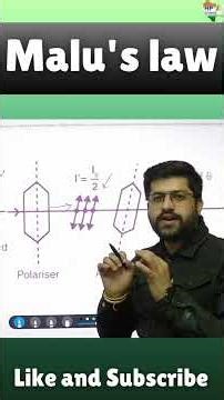 Physics: Understanding Malus's Law #physics #physicslaw #upsc