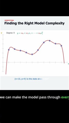 Does Perfect Fit Always Mean Overfitting? NO #manim #maths#Overfitting#Underfitting