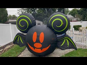 Disney Mickey Mouse Airblown Inflatable Halloween 🎃 unboxing