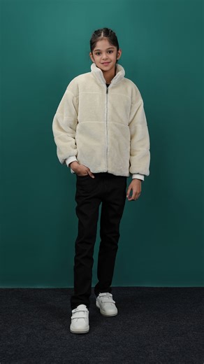 8.5K views · 42 reactions | New Arrivals ❄️ Stay warm and cozy in this girls’ Bubble Puffer Jacket with soft fleece lining — perfect for chilly winter days! Available Online & In-Stores. Shop Now: https://unze.com.pk/products/asaph-cozy-regular-fit-puffer-jacket-1 Call us @ 042 111118693 Text/WhatsApp: +92 343 5999873 . . . #NewArrival #UnzeLondon #wintercollection #Kidscollection #OOTD #GirlsJacket | Unze London (Pakistan) | Facebook