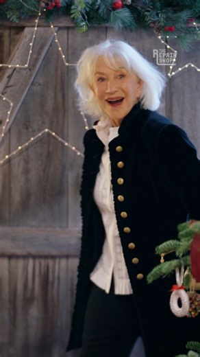 The Repair Shop on Instagram: "❄ FIRST LOOK! ❄ As seen on @bbcmorninglive, this is the moment we welcomed a very special guest to the barn... Dame @helenmirren 🤩 Stay tuned for more sneak peeks ahead of #TheRepairShop Christmas Special on Boxing Day at 7:30pm on BBC One and #iPlayer 🎄"
