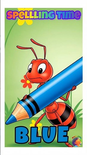 leqrn spelling of blue || color name and spelling