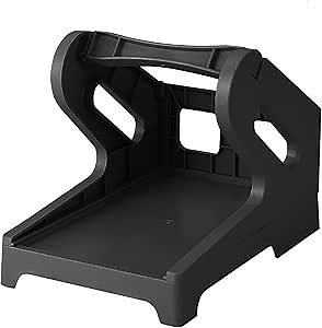 Thermal Shipping Label Holder, 4x6 Label Holder for Rolls and Fanfold Labels, Thermal Roll Holder to Desktop Label Printer (Black)