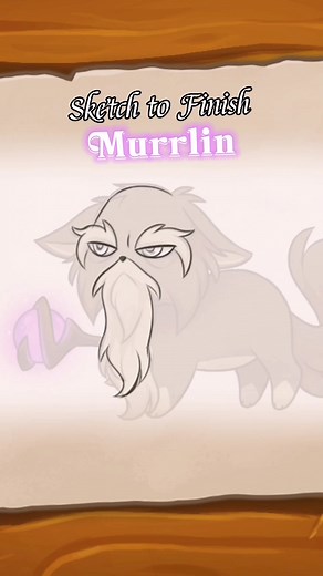 Murrlin Glow Up: Sketch to Finish Cat Art